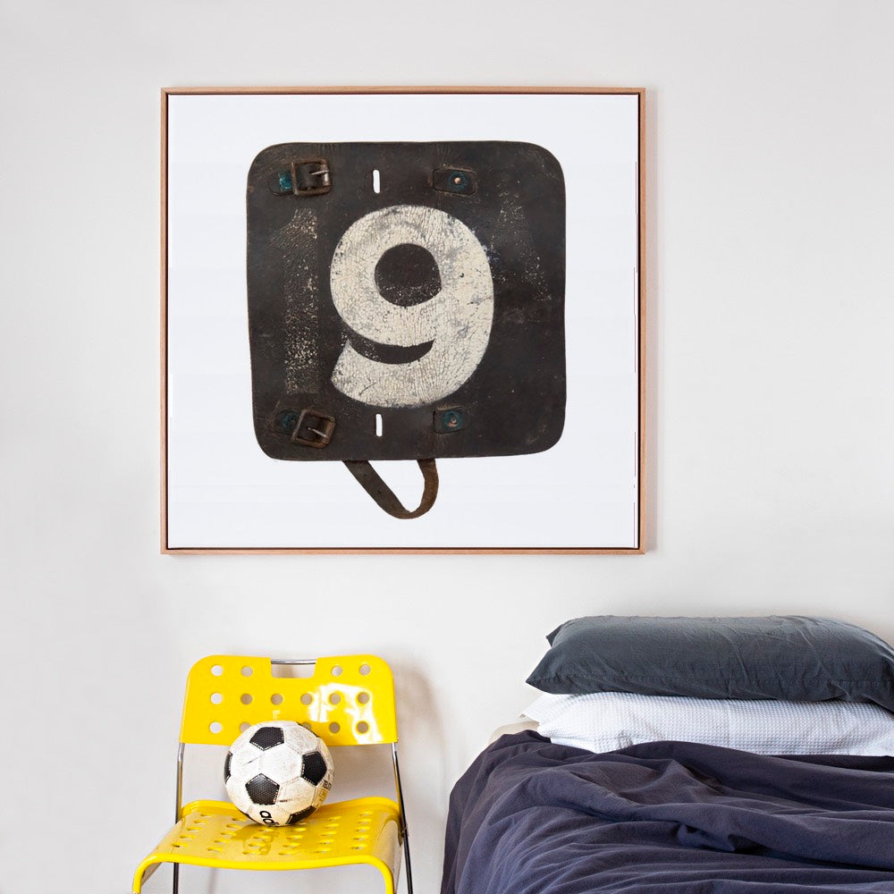Racing Number 9 Canvas